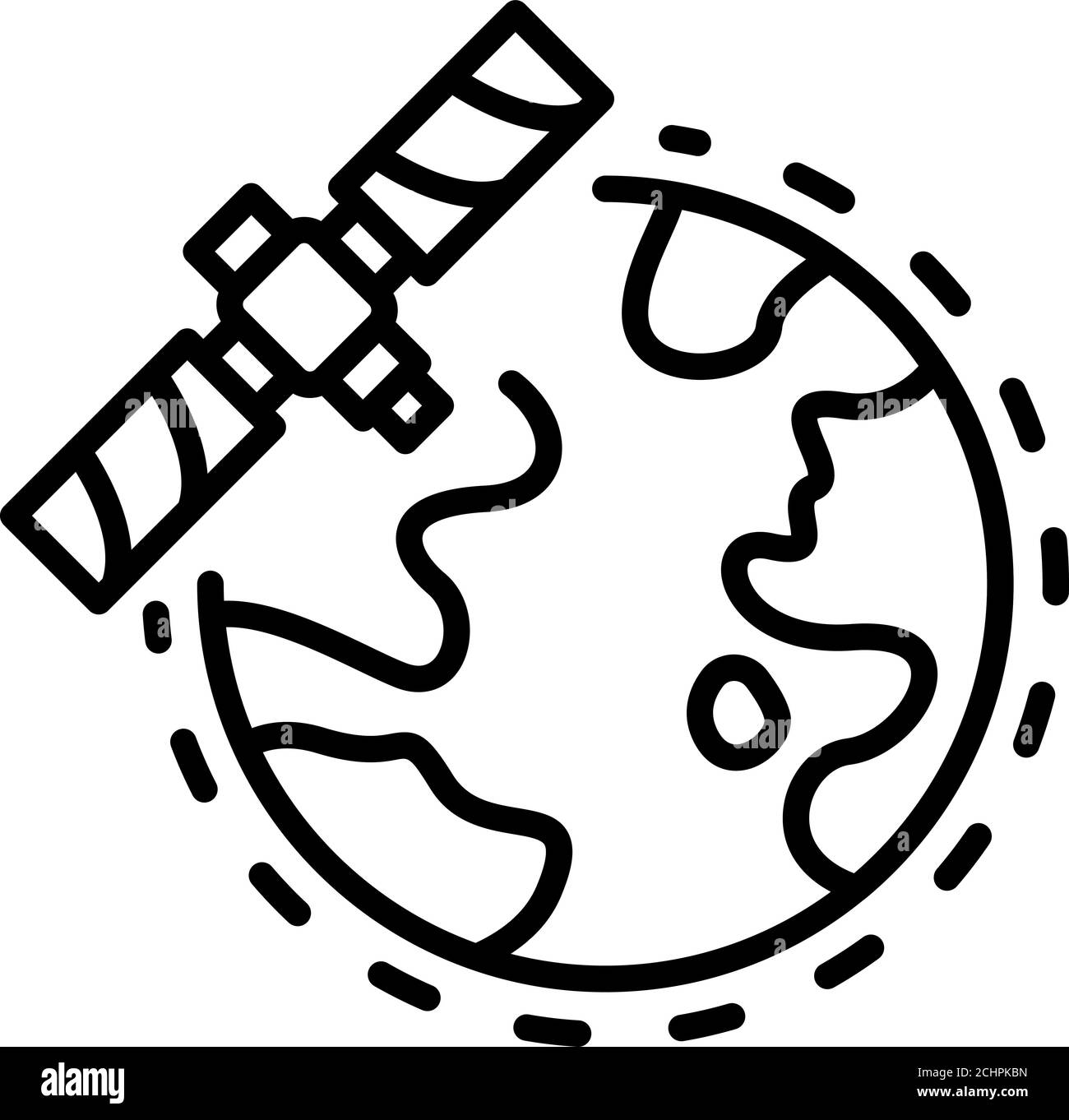 Cosmic station icon, outline style Stock Vector Image & Art - Alamy