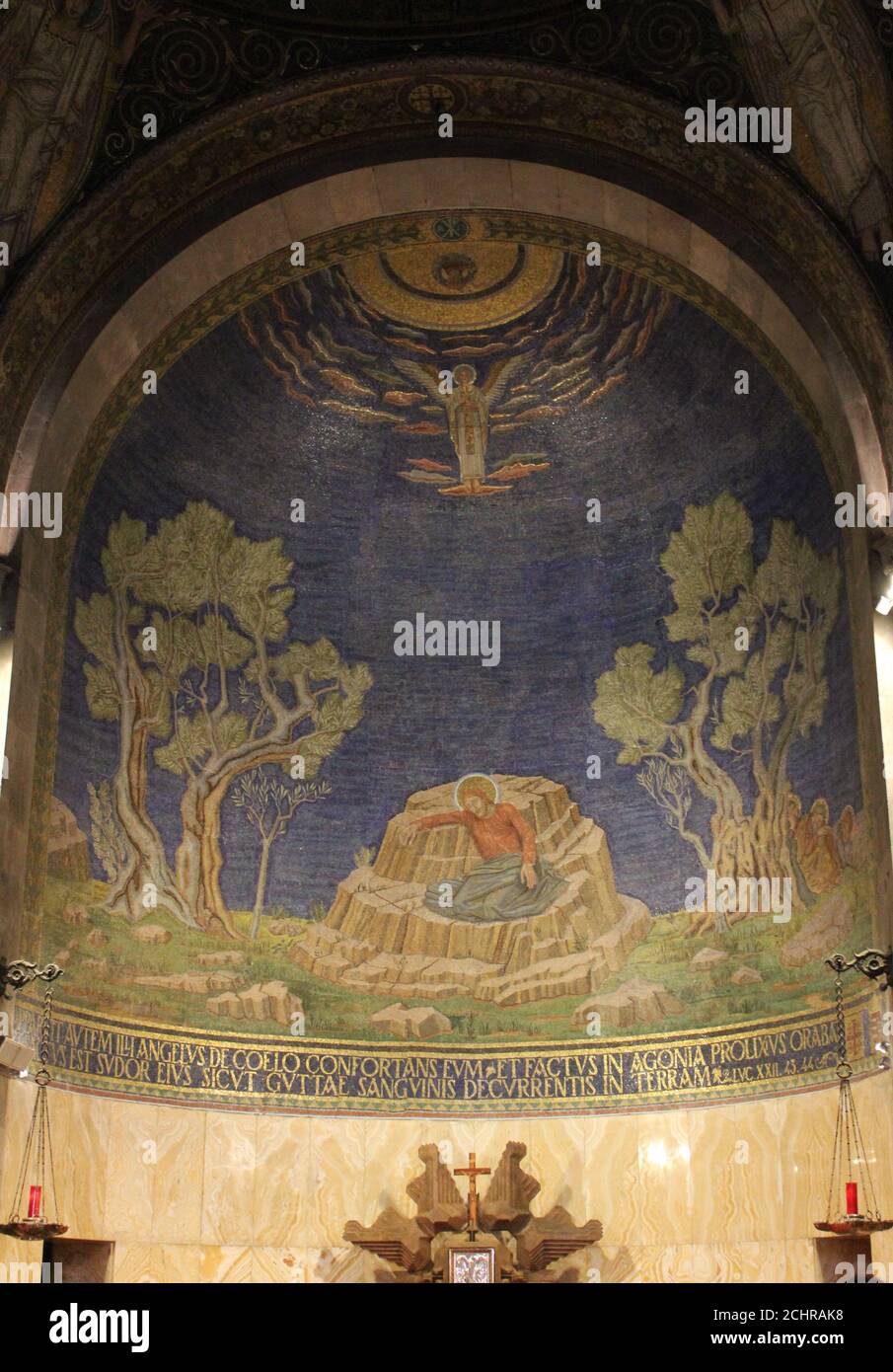 Depiction of The Agony of Christ in the Basilica of The Agony Church of ...