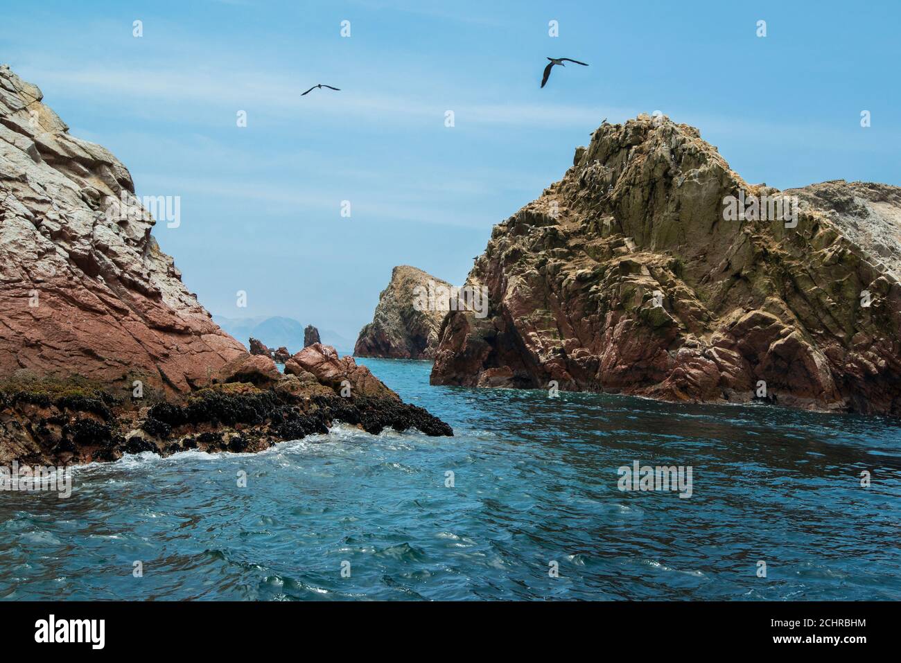 Rock Formation, Sea Caves, Arches, and Soaring Cliffs, Paracas National ...