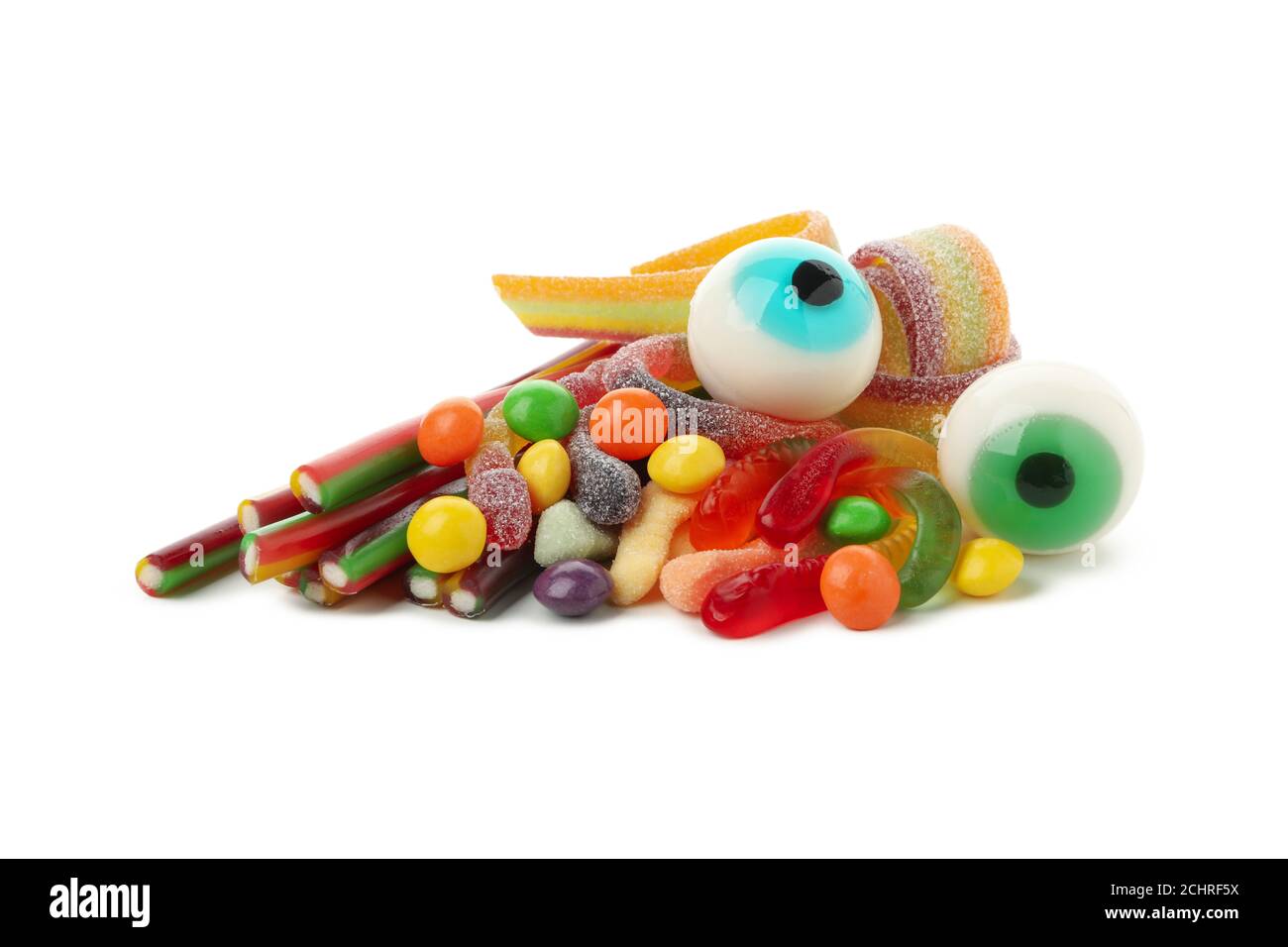 Halloween pumpkin candies on Cut Out Stock Images & Pictures - Alamy