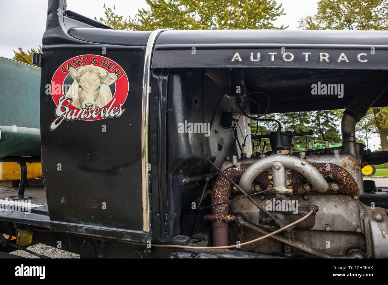 A closer look on the Autotrac logo and farm's logo Stock Photo - Alamy