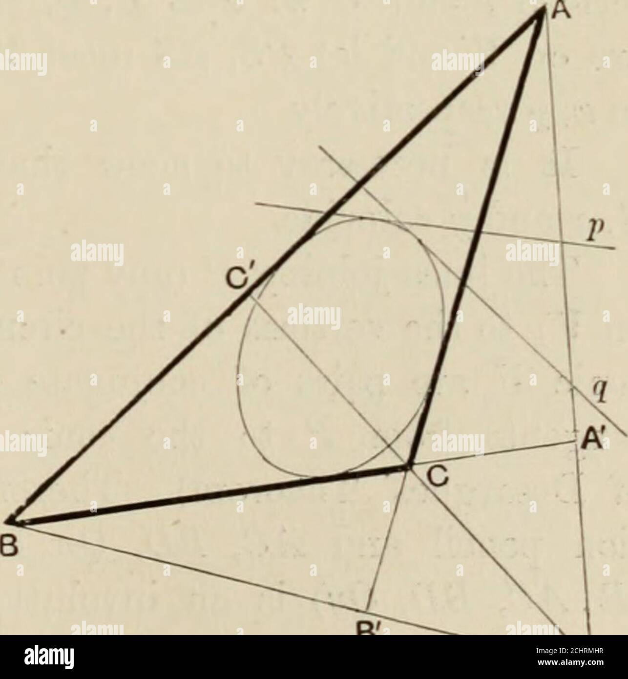 . The principles of projective geometry applied to the straight line ...