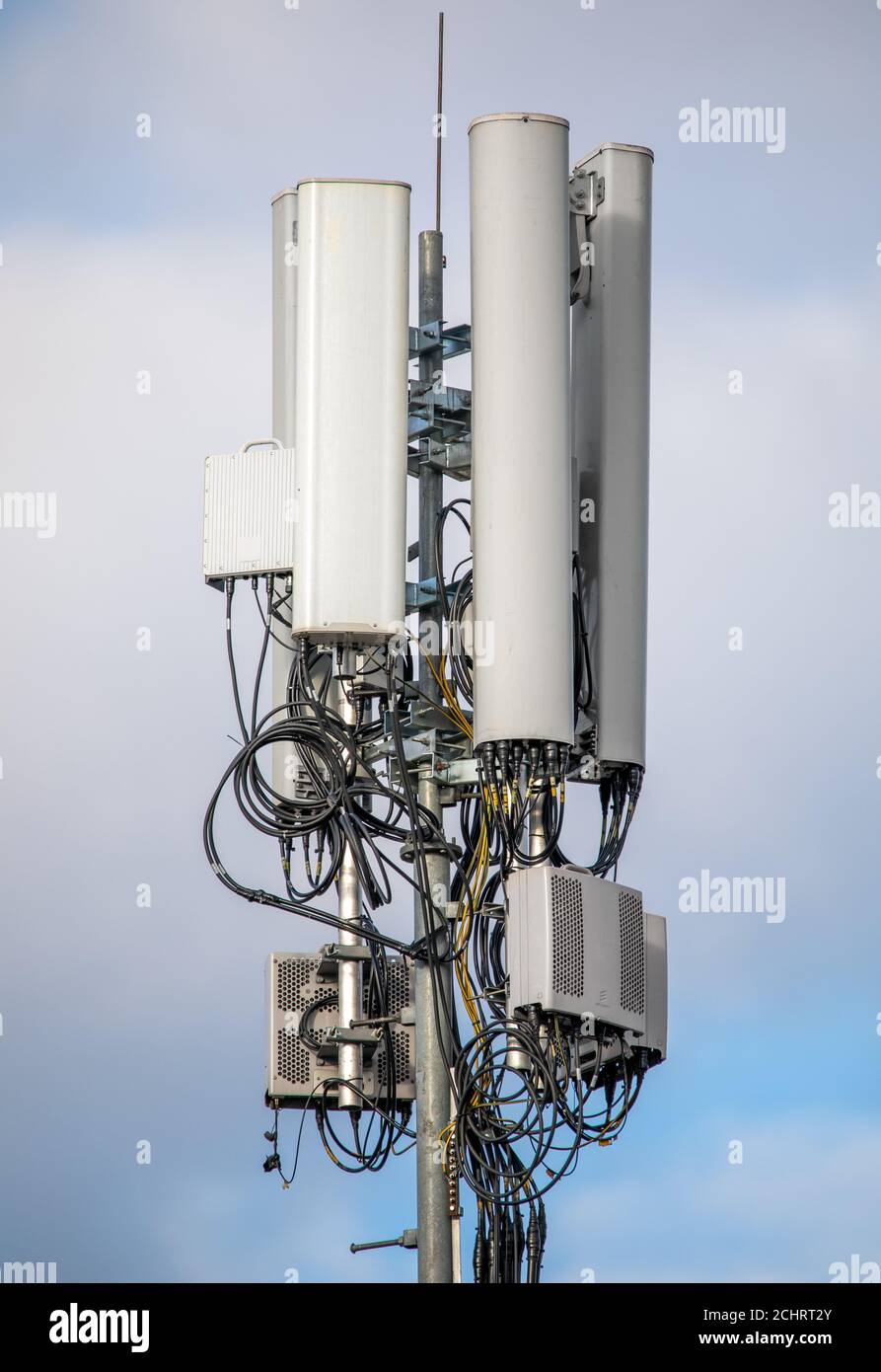 Telecommunication tower for wireless communication and the Internet ...