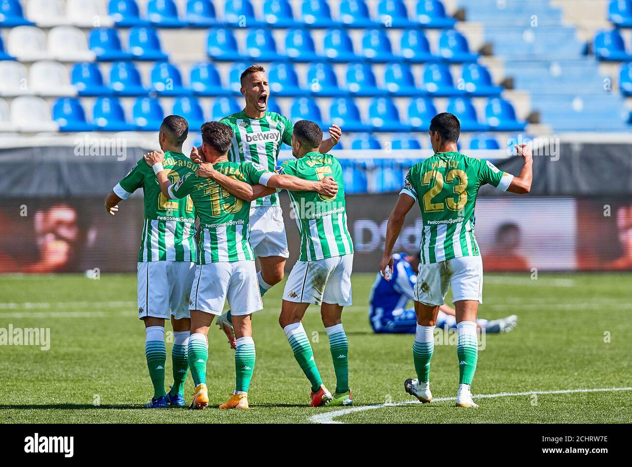 Real betis team player celebrating hi-res stock photography and images - Alamy