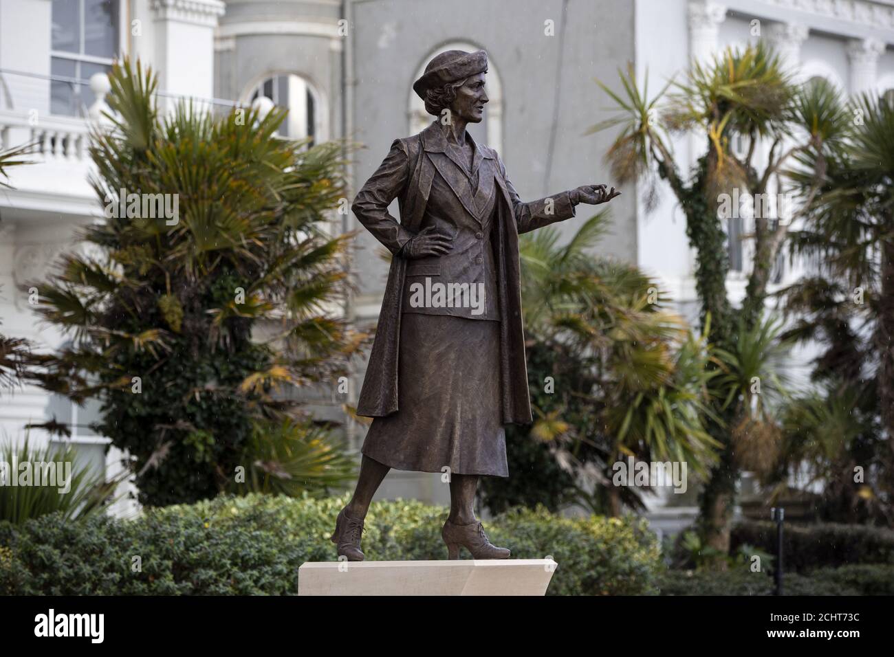 The first female mp which was unveiled in plymouth hi-res stock ...