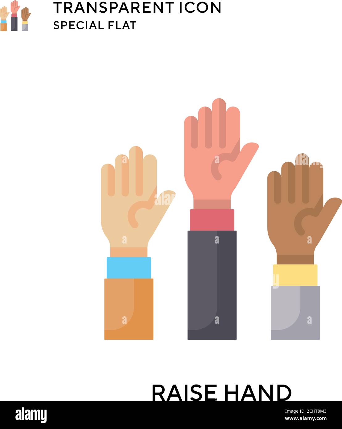 Raise arms answer meeting hi-res stock photography and images - Alamy