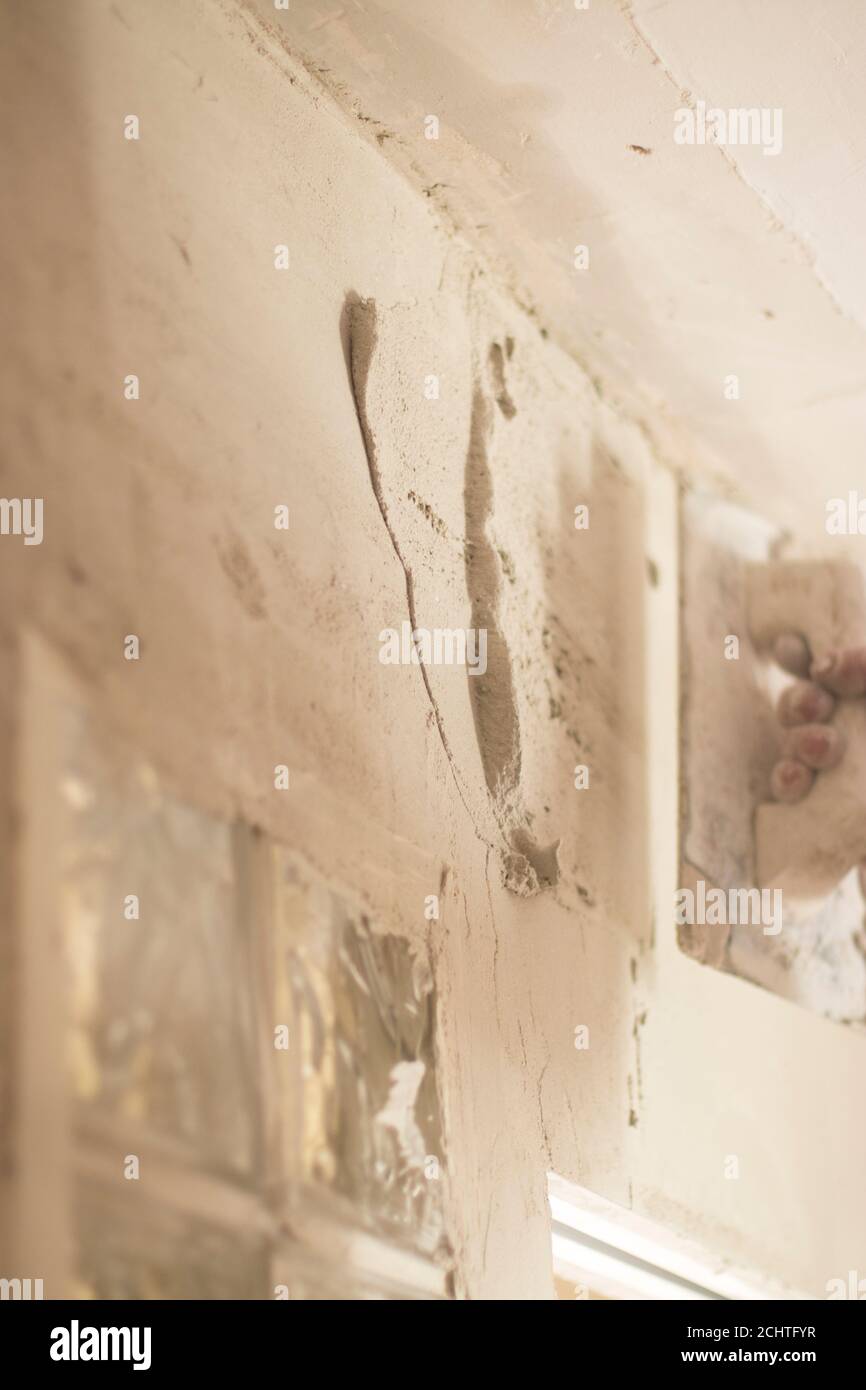 Building renovation works in appartment showing refurbishments works by ...