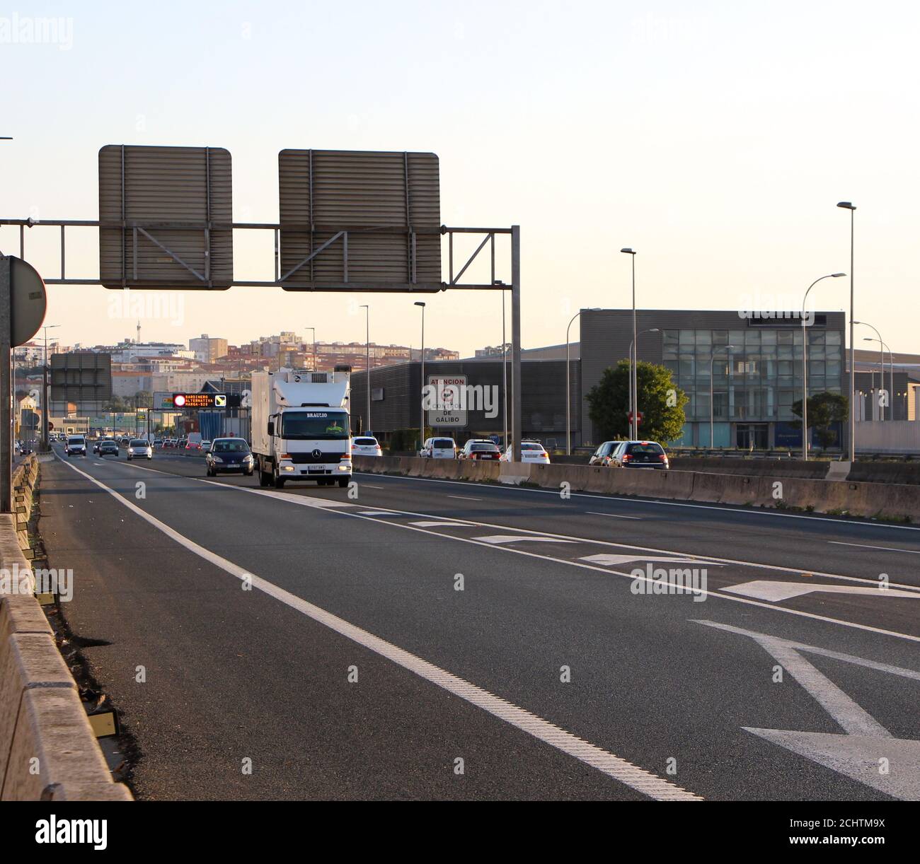 Motorway lamp posts hi-res stock photography and images - Alamy