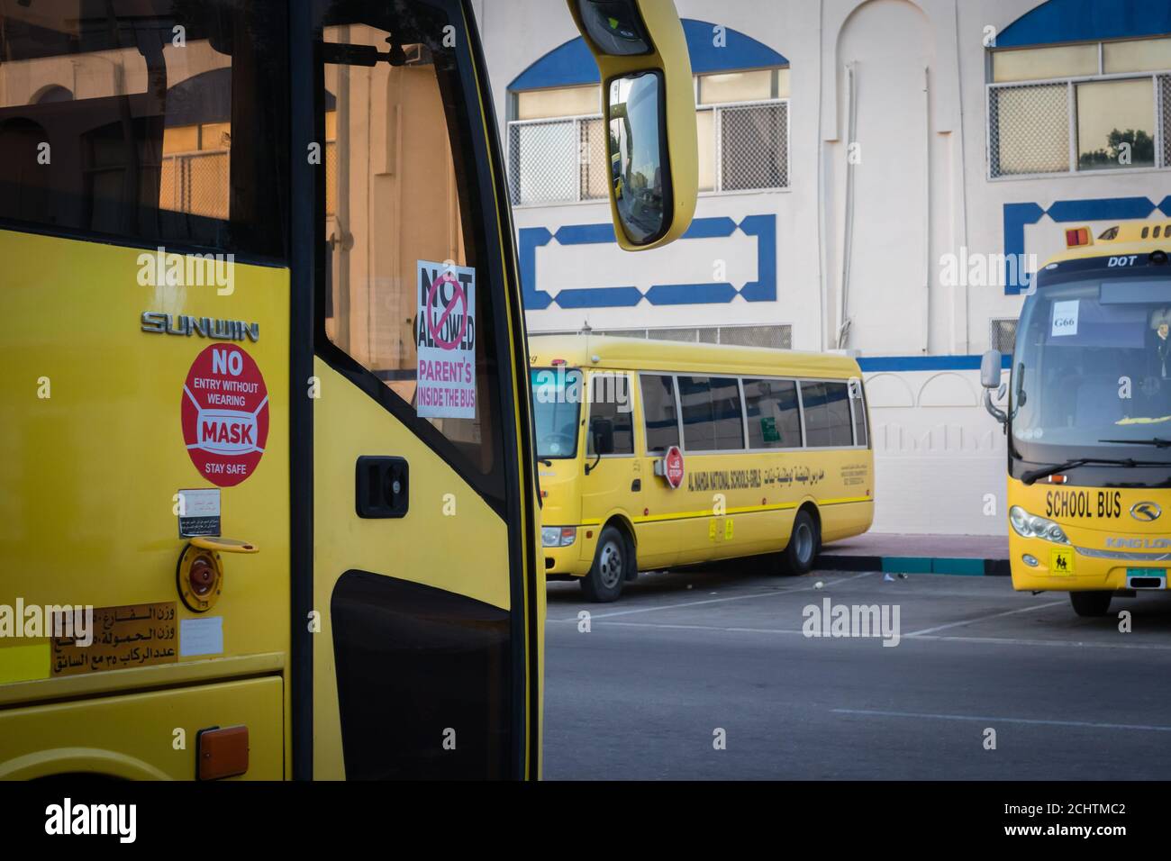 Dubai school bus hi-res stock photography and images - Alamy