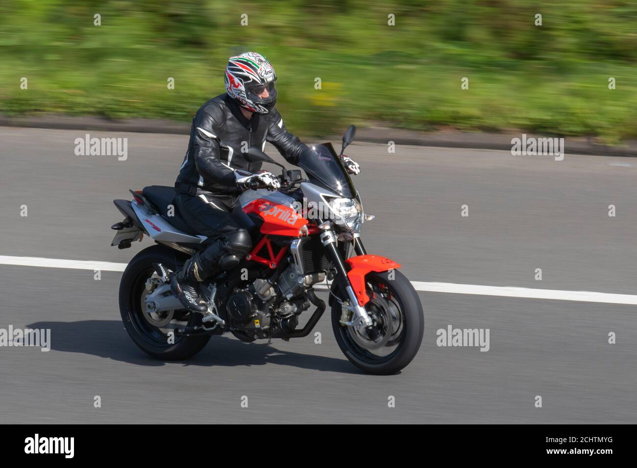 Aprilia Motorbike rider; two wheeled transport, motorcycles, vehicle ...