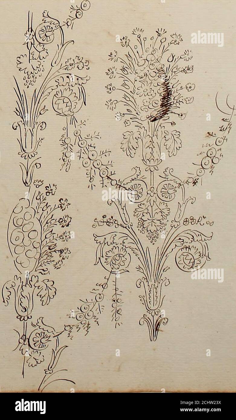 . Directoire designs for textiles . r^s/^s^^sc^s,^^ Stock Photo - Alamy