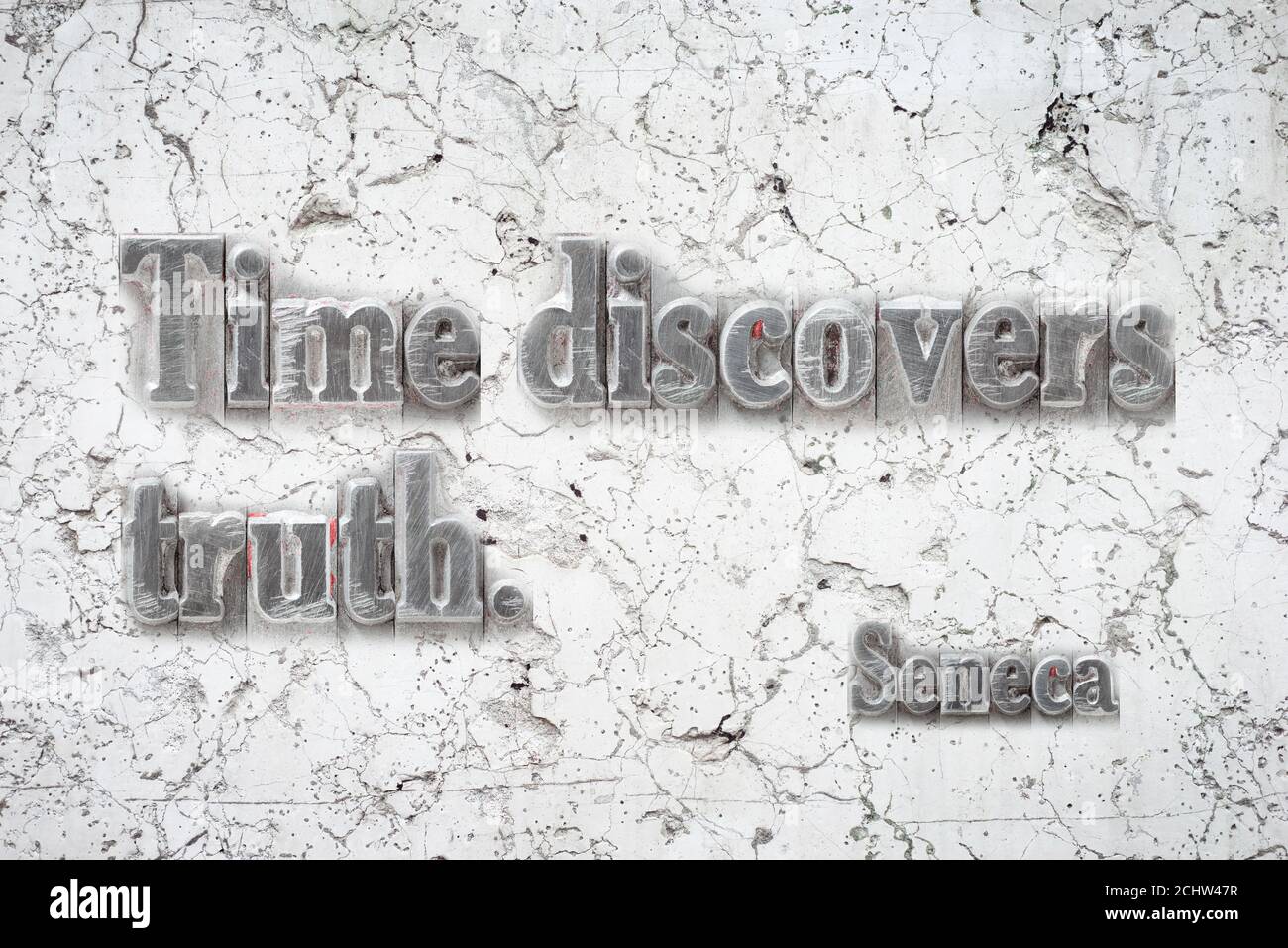 Time discovers truth - ancient Roman philosopher Seneca quote mounted ...