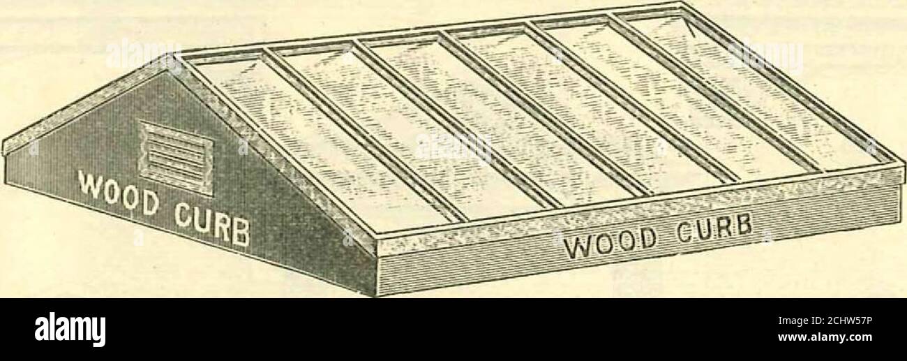 . Roofing Catalog No. 9 . Fig. 181. Single Pitch Skylight, wood curb ...