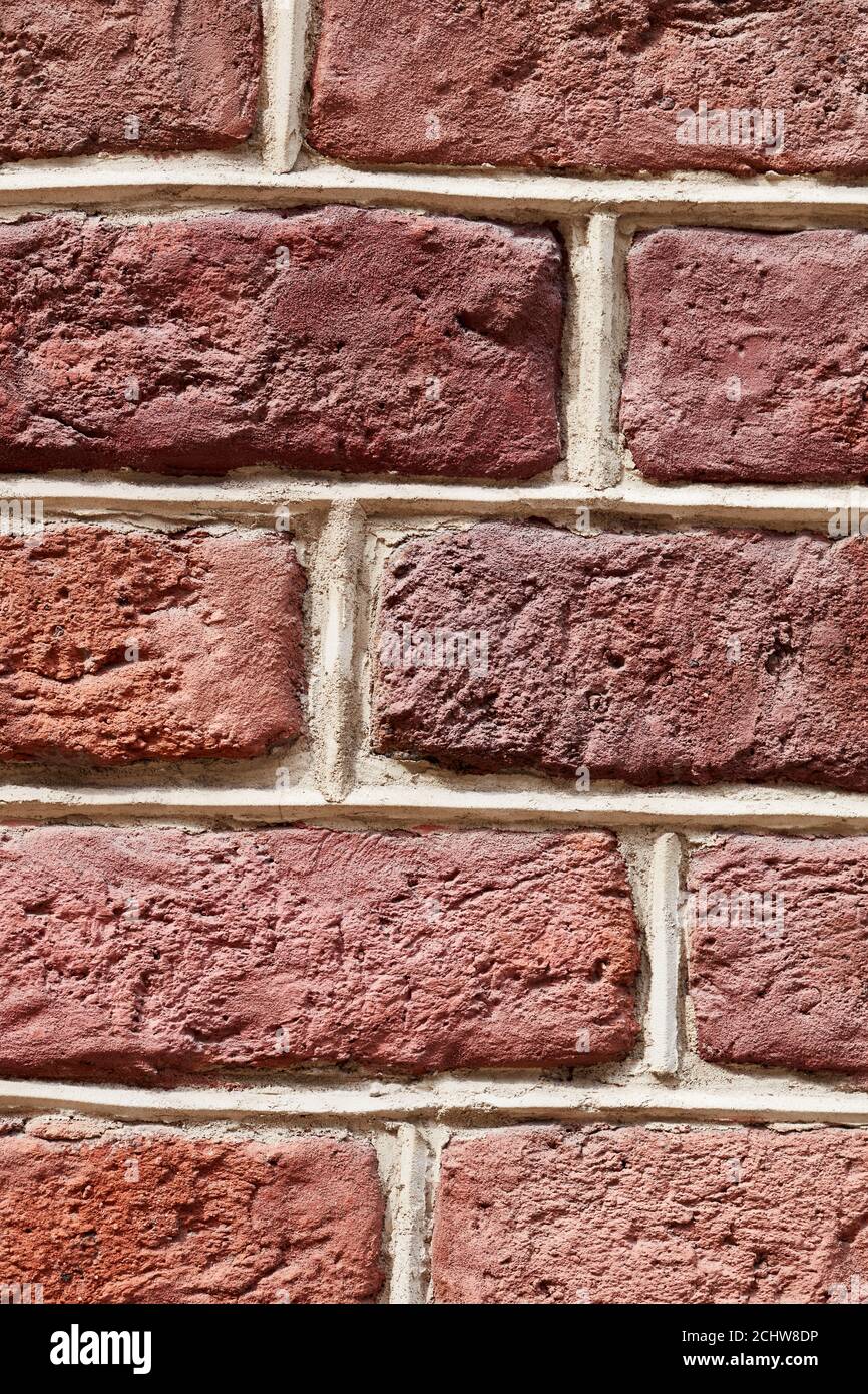 Background of old brick wall. Front view Stock Photo - Alamy