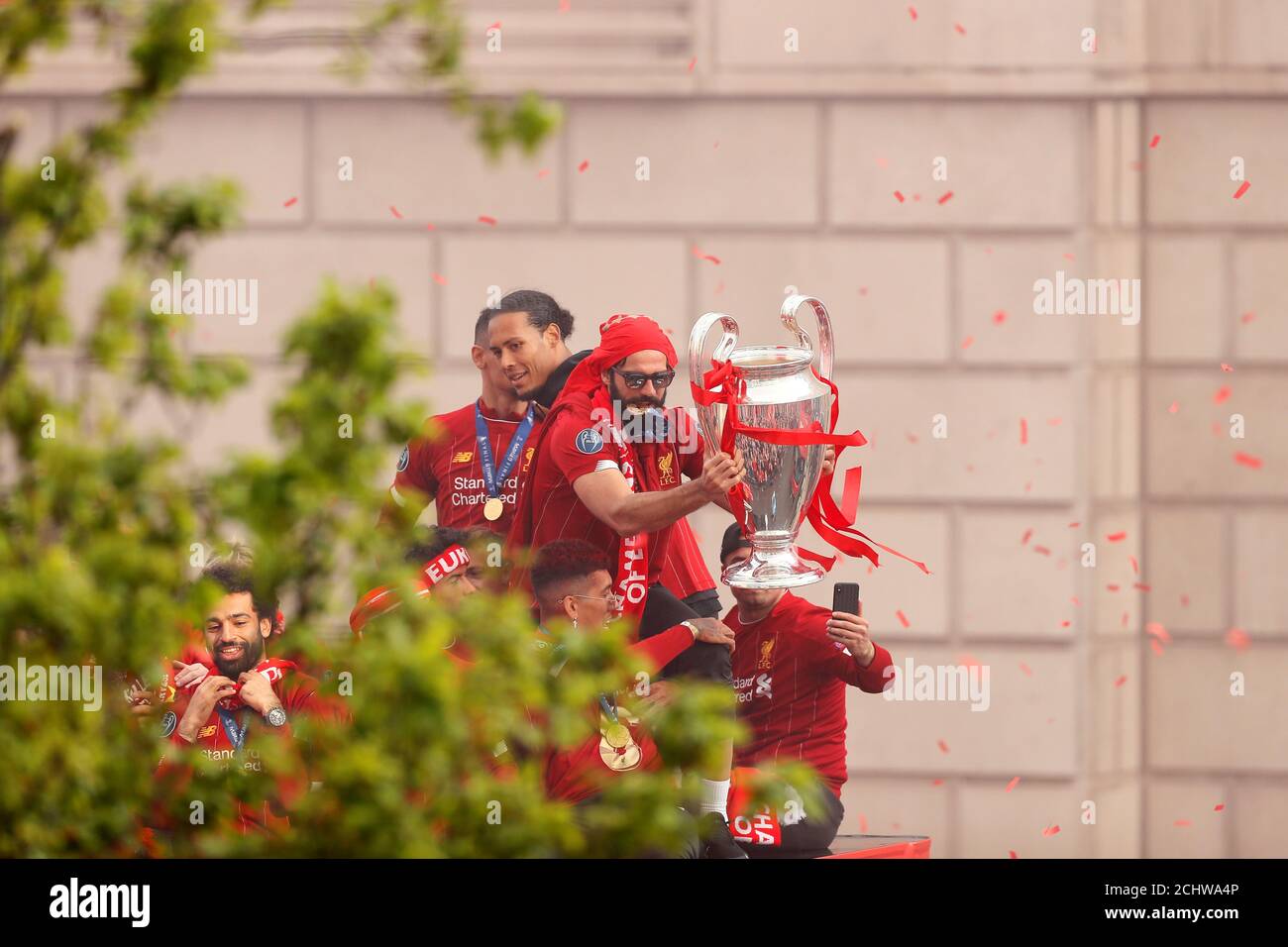 Alisson champions league trophy hi-res stock photography and images - Alamy
