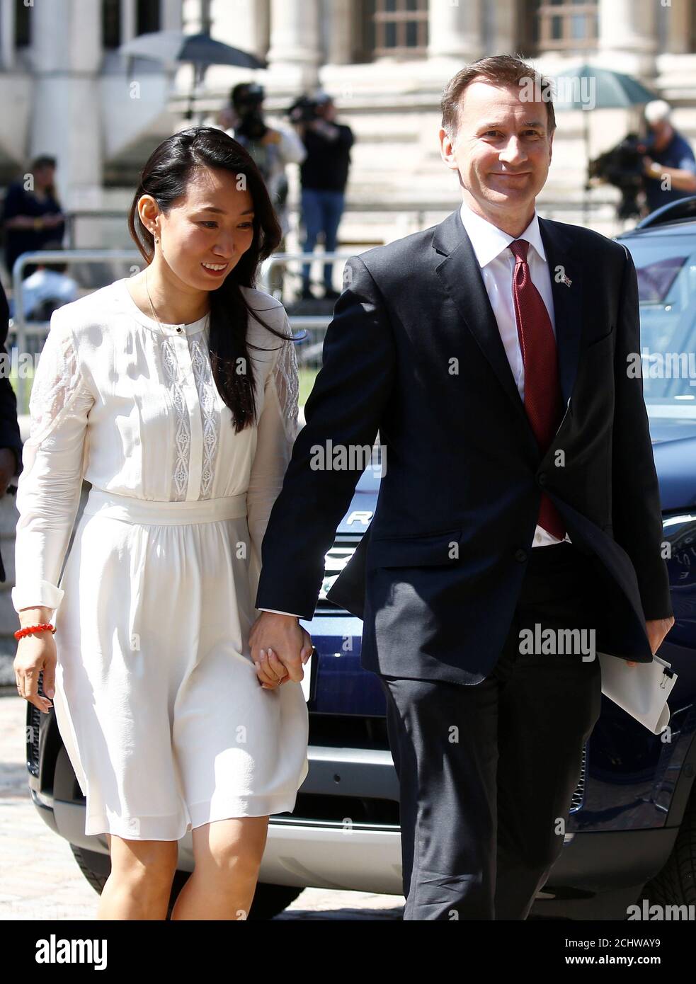 Jeremy hunt and his wife lucia hunt hi-res stock photography and images ...
