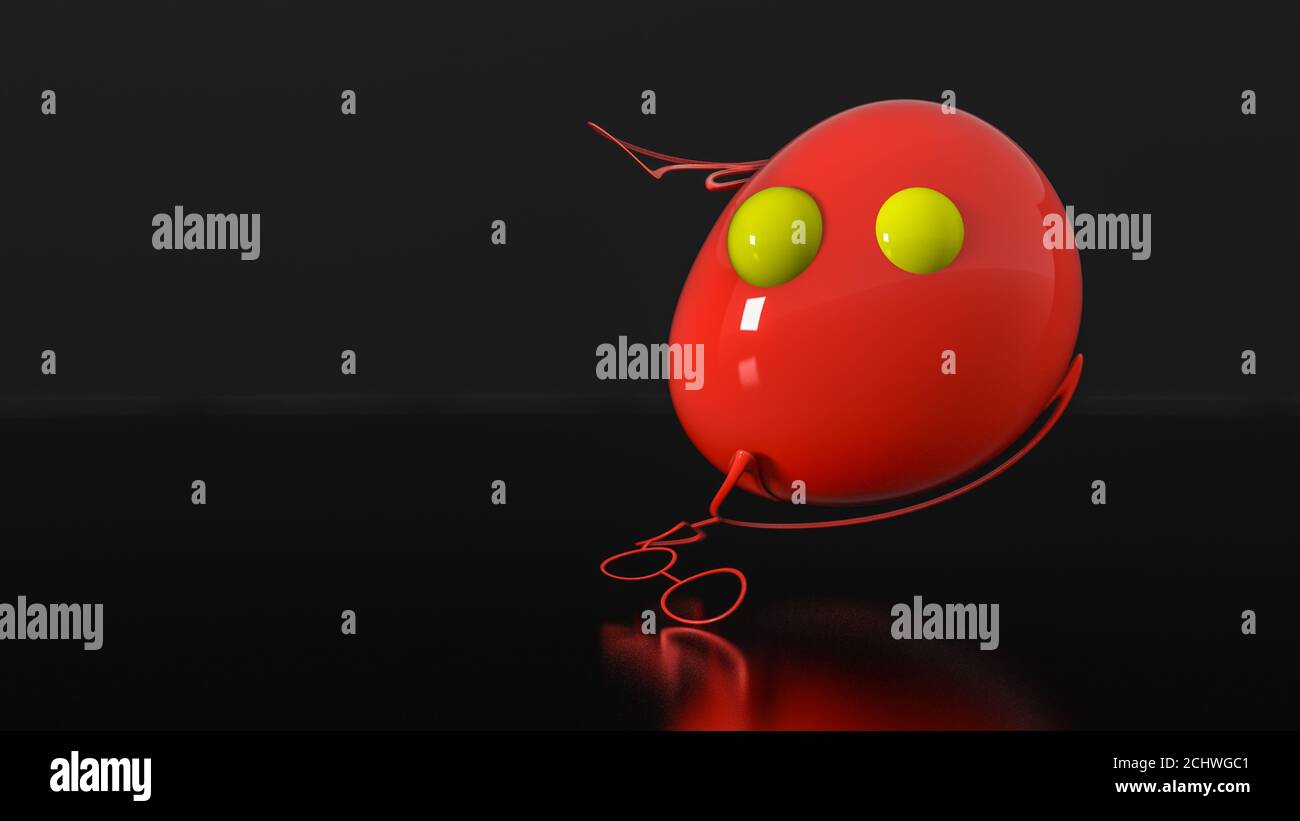 3d illustration of abstract creature Stock Photo - Alamy