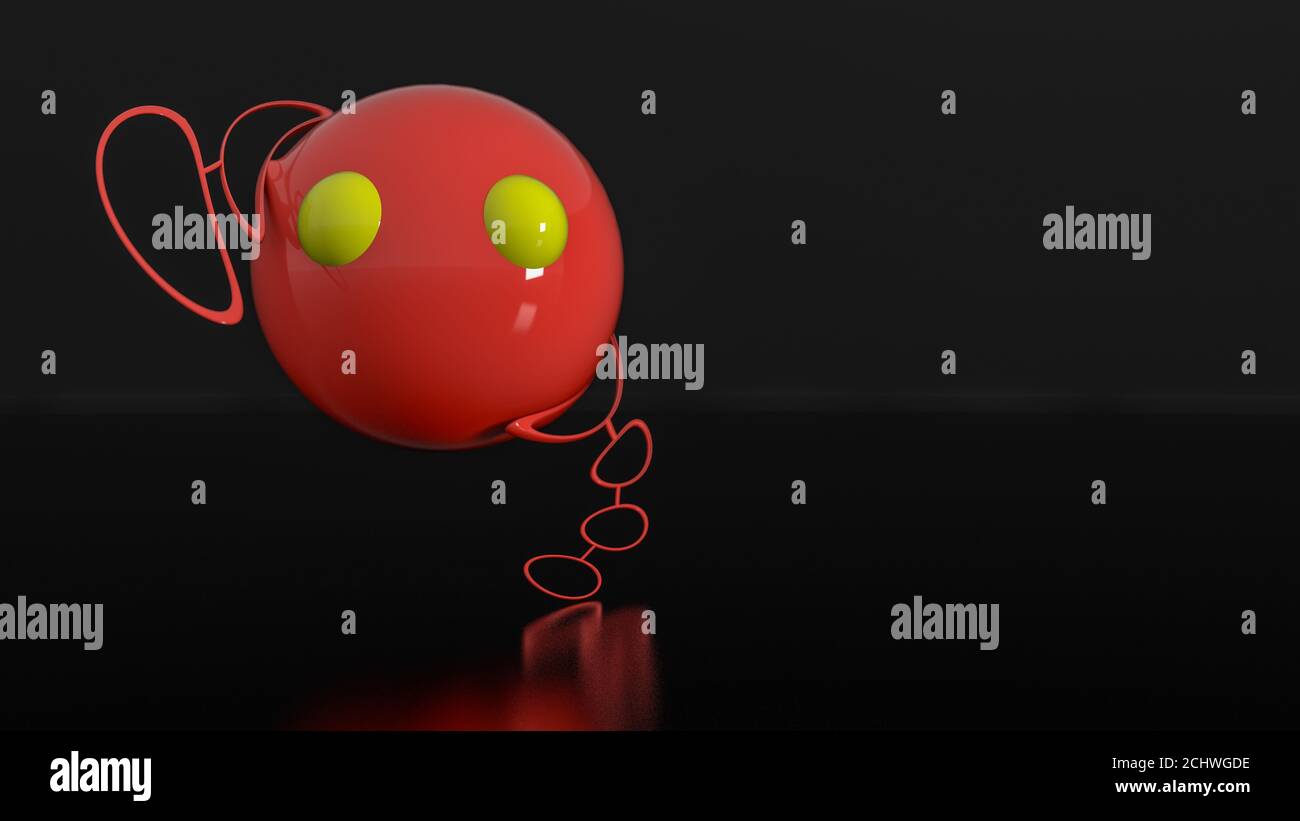 3d illustration of abstract creature Stock Photo - Alamy