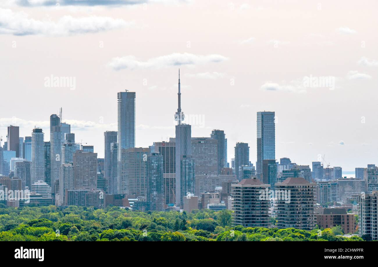 Toronto city from the air hi-res stock photography and images - Alamy