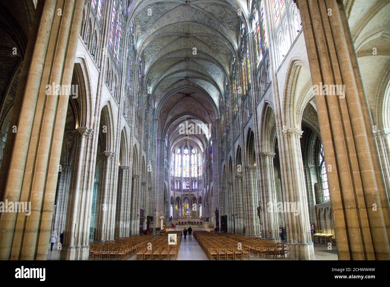 Saint denis basilica interior hi-res stock photography and images - Alamy