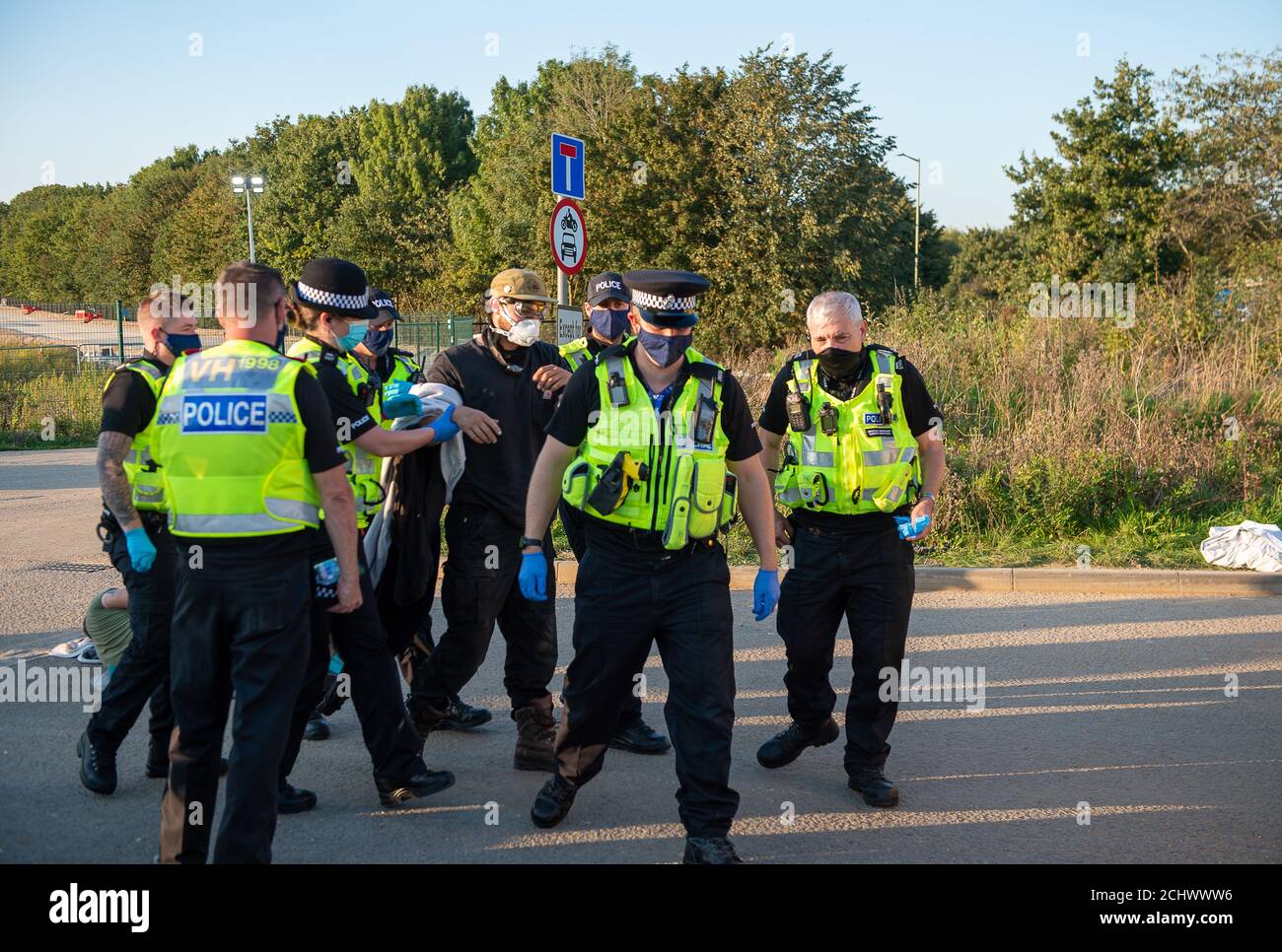 West Hyde, Hertfordshire, UK. 14th September, 2020. Stop HS2 ...