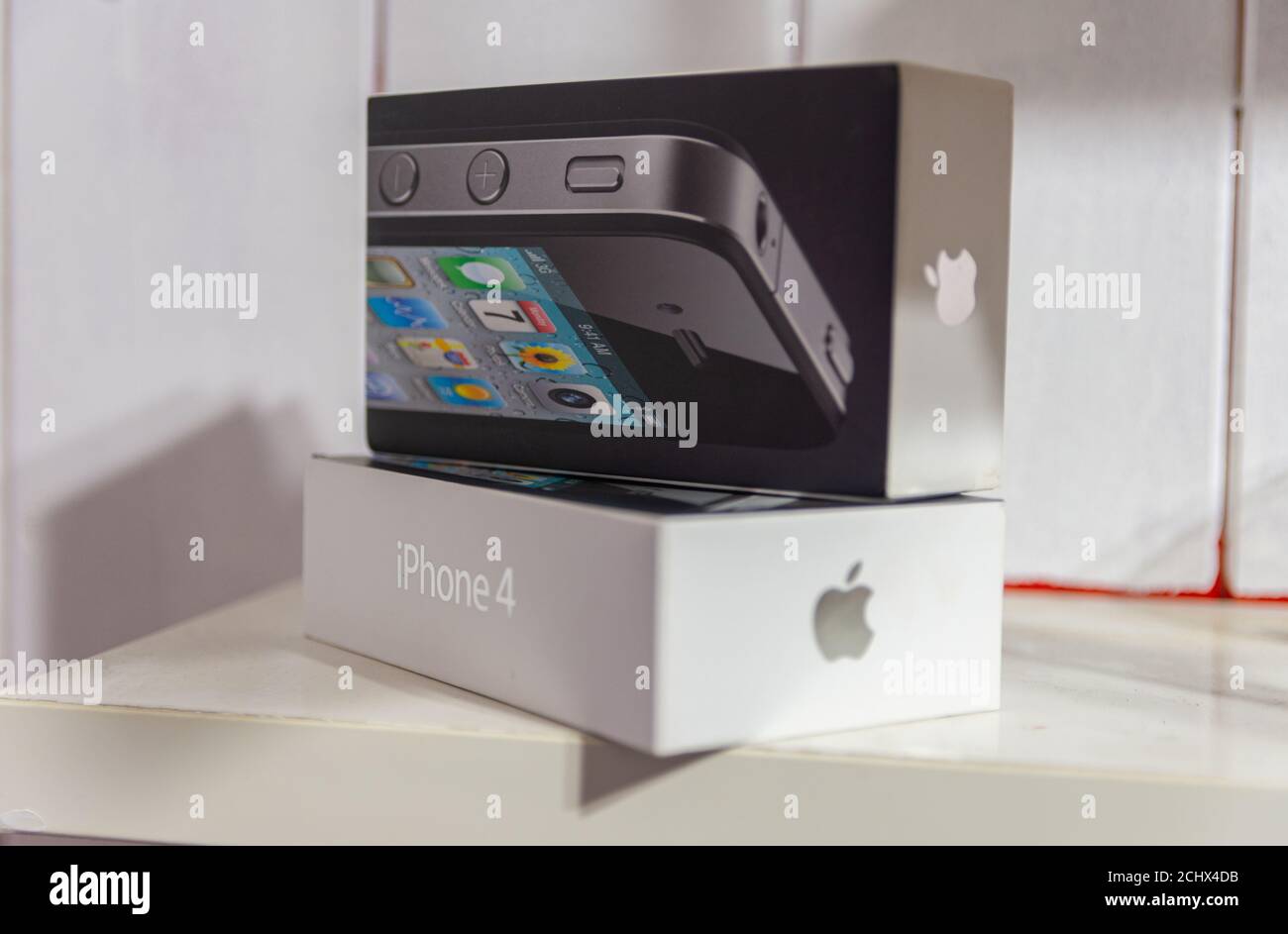 Apple iphone 4 close-up Stock Photo - Alamy
