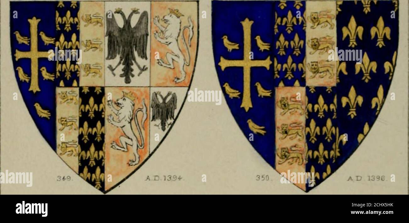 . Heraldry, historical and popular . impaled shields the armsof this ...