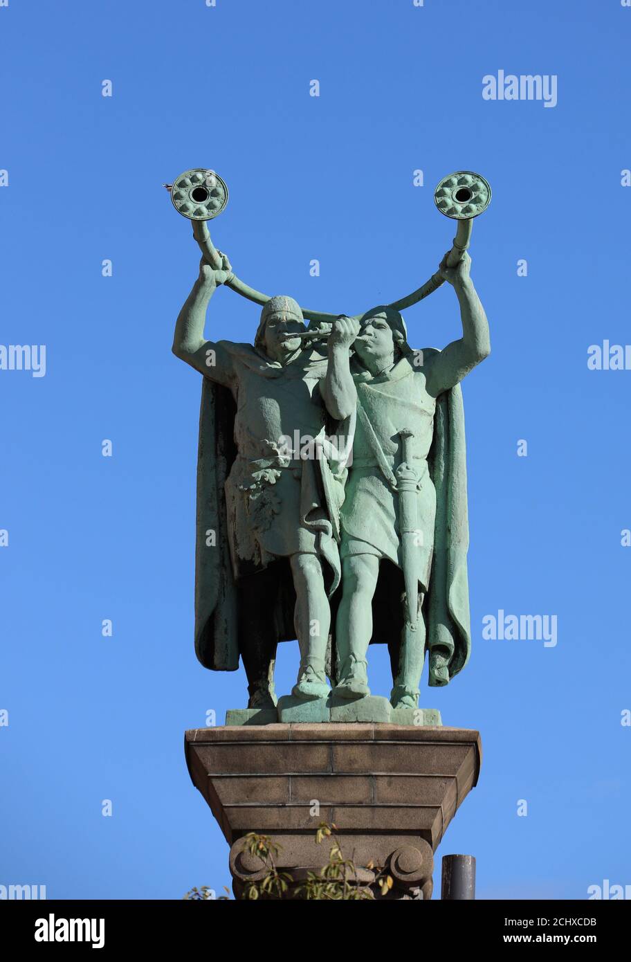 Lur Blowers sculpture in Copenhagen which was a gift from the Carlsberg ...
