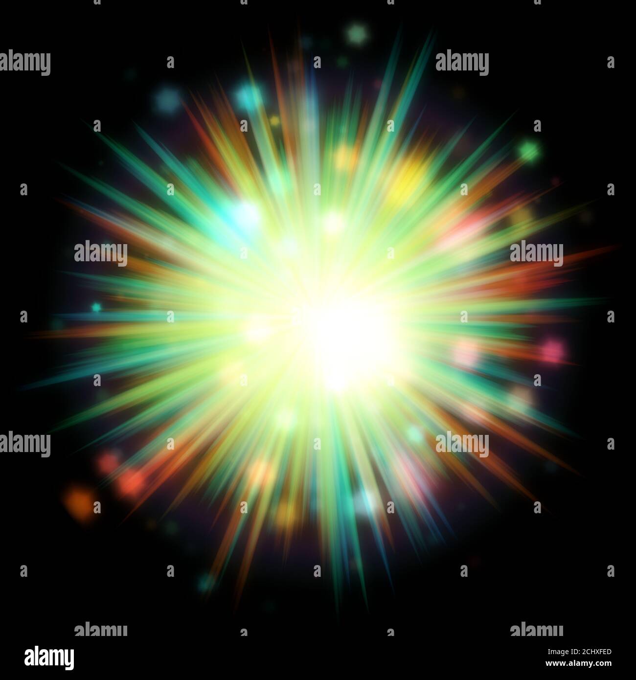 magic burst glowing light explosion Stock Photo - Alamy