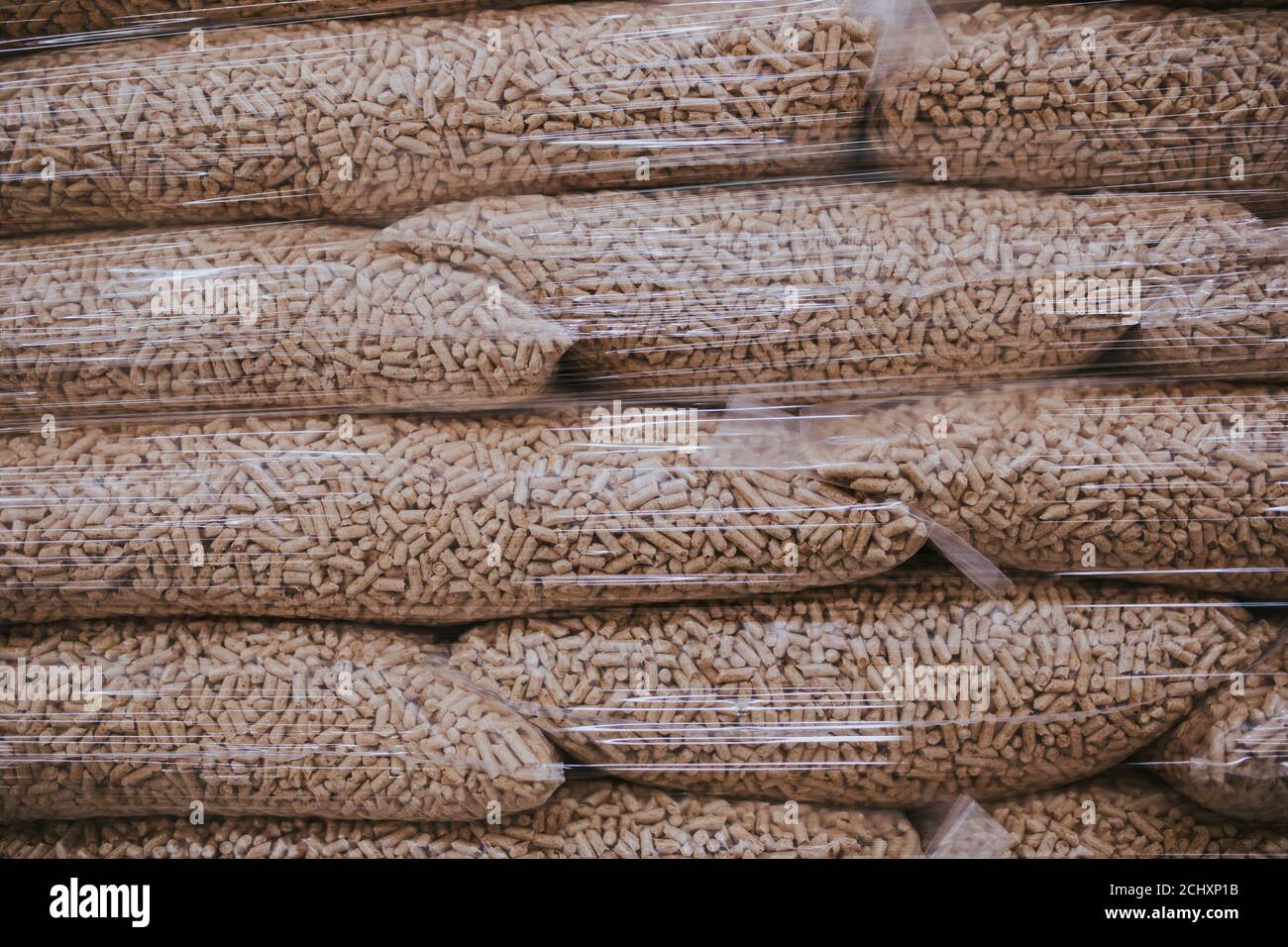 Closeup shot of stocked pig pellet on a warehouse Stock Photo - Alamy