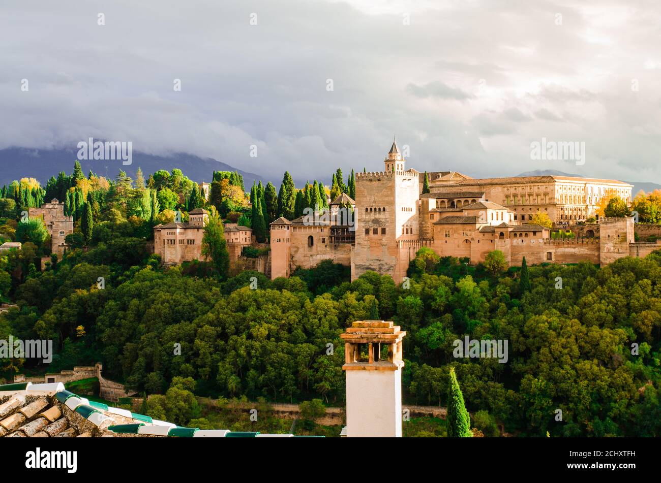 Beautiful shot alhambra palace hi-res stock photography and images - Alamy