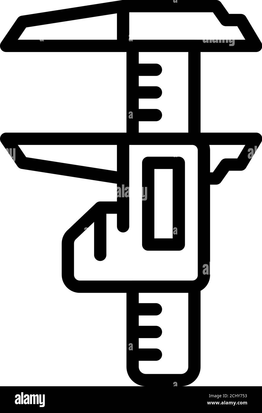 Digital caliper icon, outline style Stock Vector Image & Art - Alamy