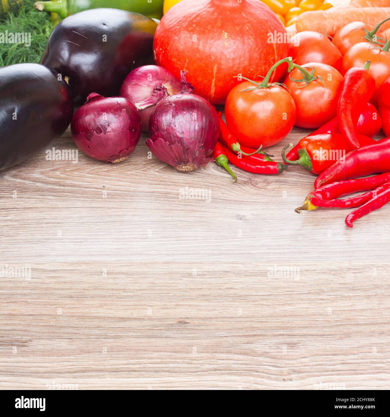 border of vegetables Stock Photo - Alamy