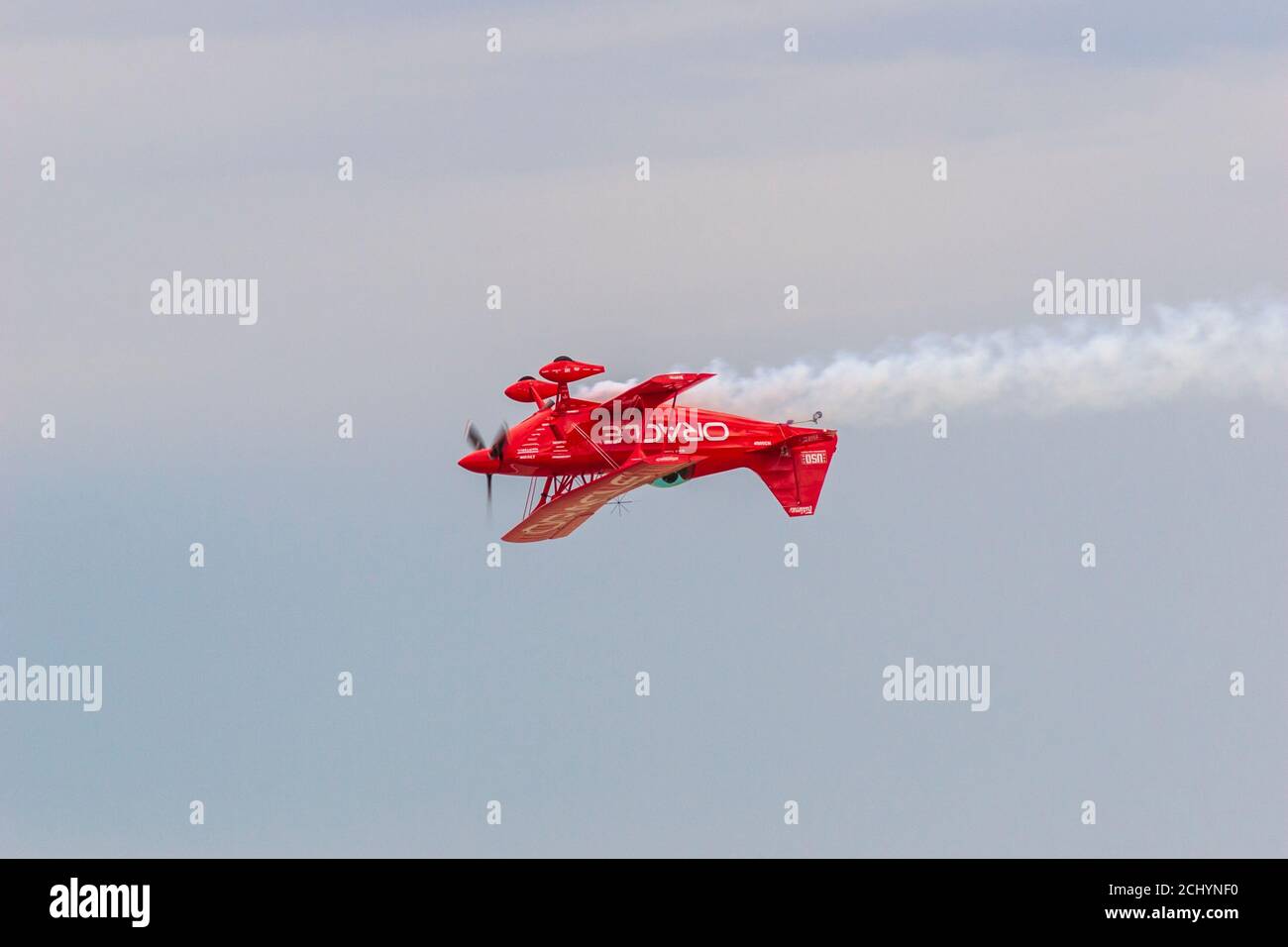 Oracle Bi-Plane performance at Wings Over Houston Air Show Stock Photo ...