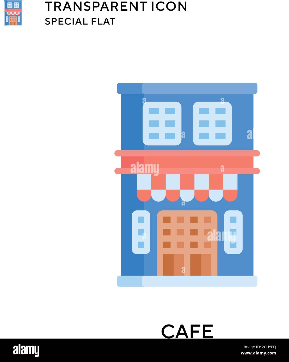 Cafe vector icon. Flat style illustration. EPS 10 vector Stock Vector ...