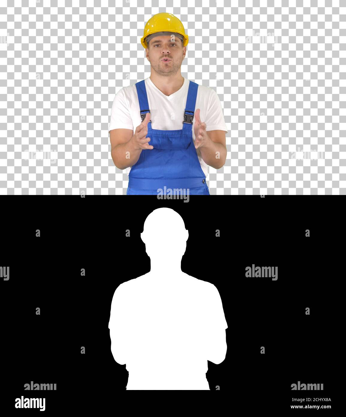 Foreman builder explaining something to camera and talking, Alph Stock ... Foreman builder explaining something to camera and talking, Alph Stock ...