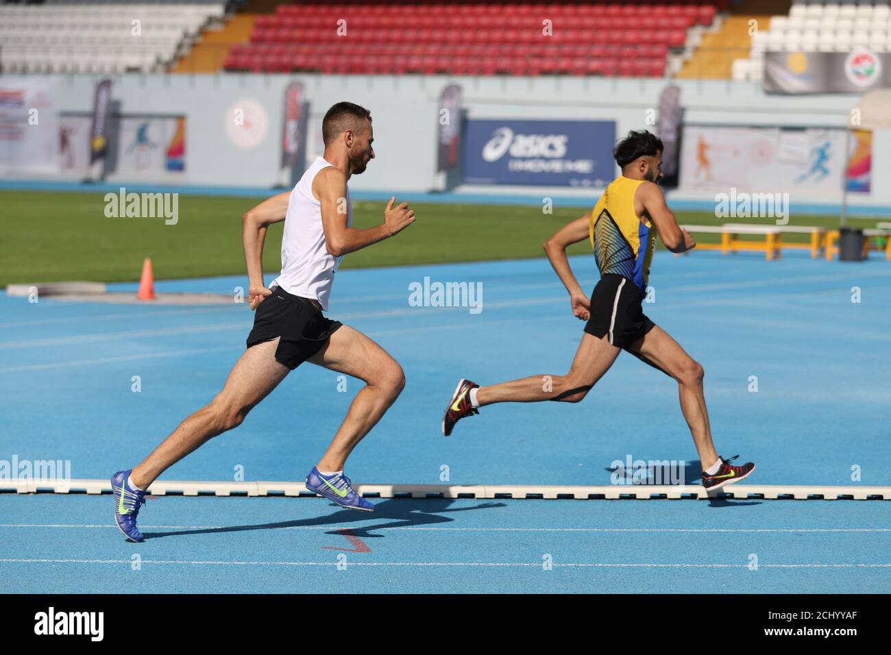 ISTANBUL, TURKEY - SEPTEMBER 05, 2020: Athletes running during Turkish ...