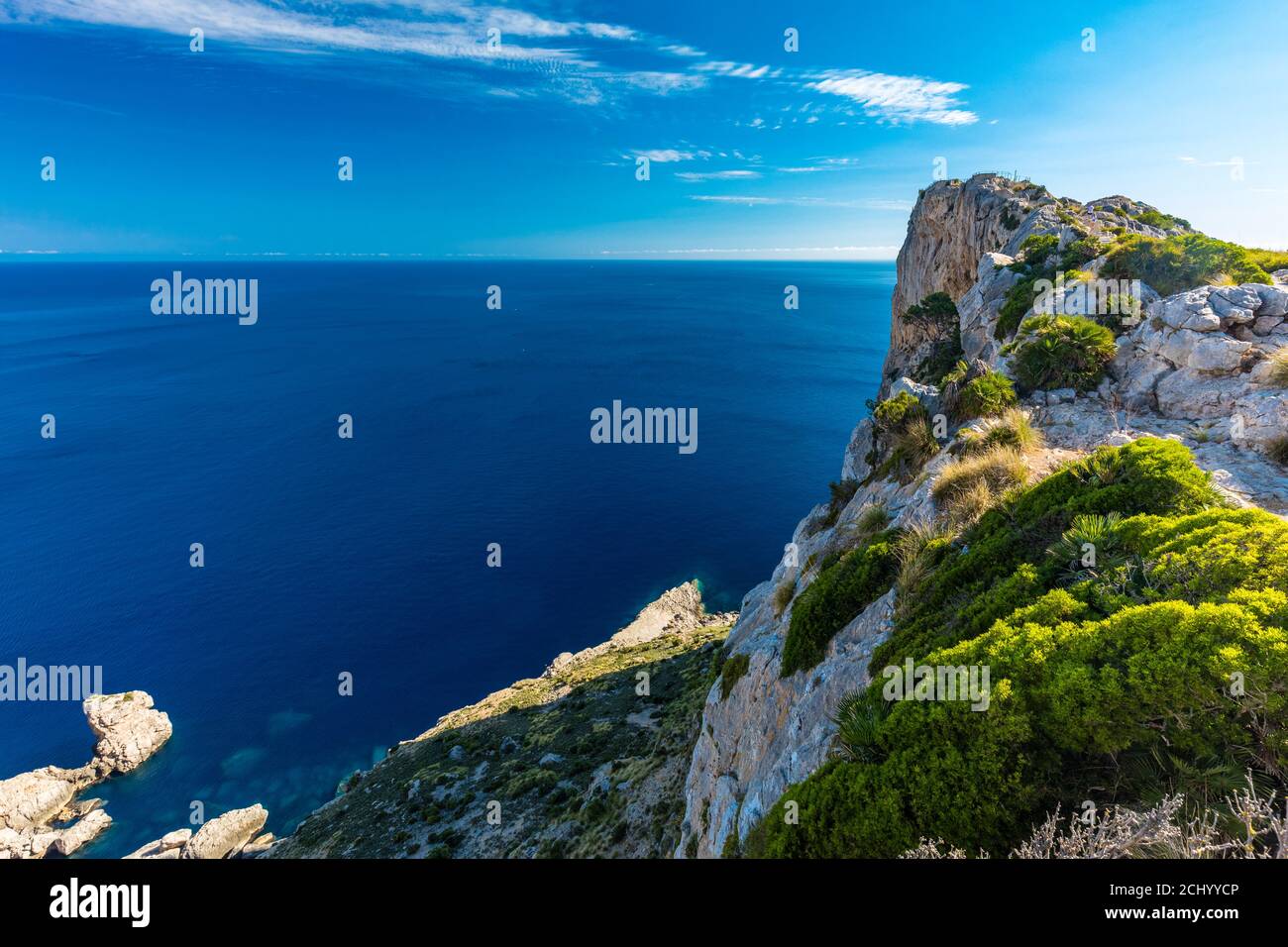 Cape Formentor area and surroundings, coast of Mallorca, Spain Stock ...