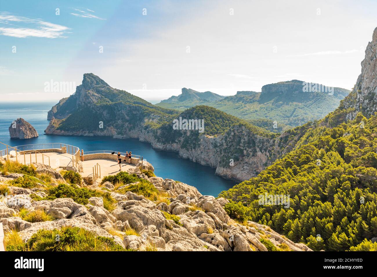 Cape Formentor area and surroundings, coast of Mallorca, Spain Stock ...