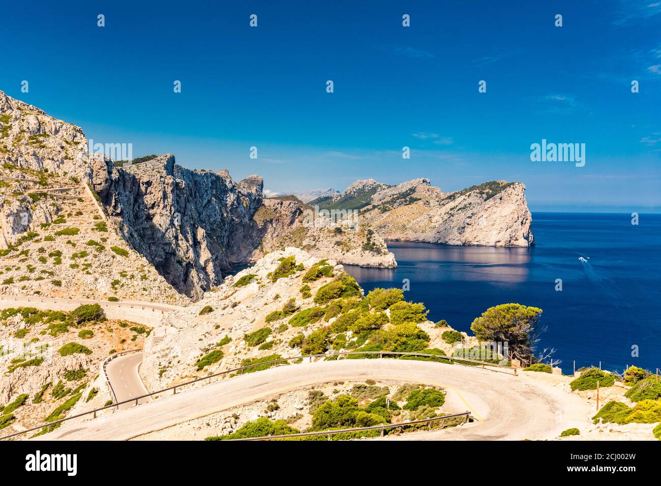 Cape Formentor area and surroundings, coast of Mallorca, Spain Stock ...