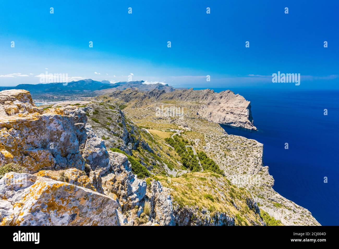 Cape Formentor area and surroundings, coast of Mallorca, Spain Stock ...