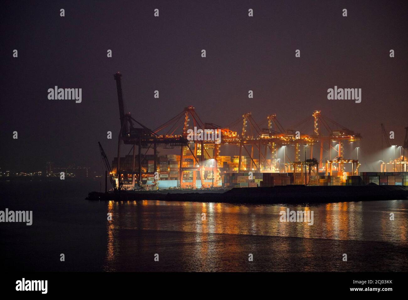 Shipping container terminal hi-res stock photography and images - Alamy