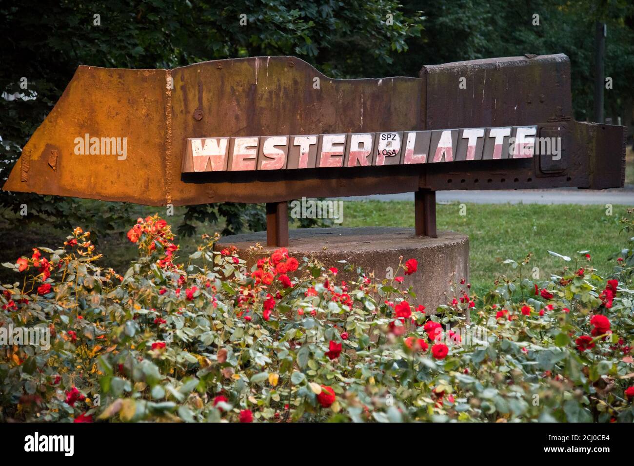 Westerplatte sign to memorize Polish soldiers who defended Wojskowa ...