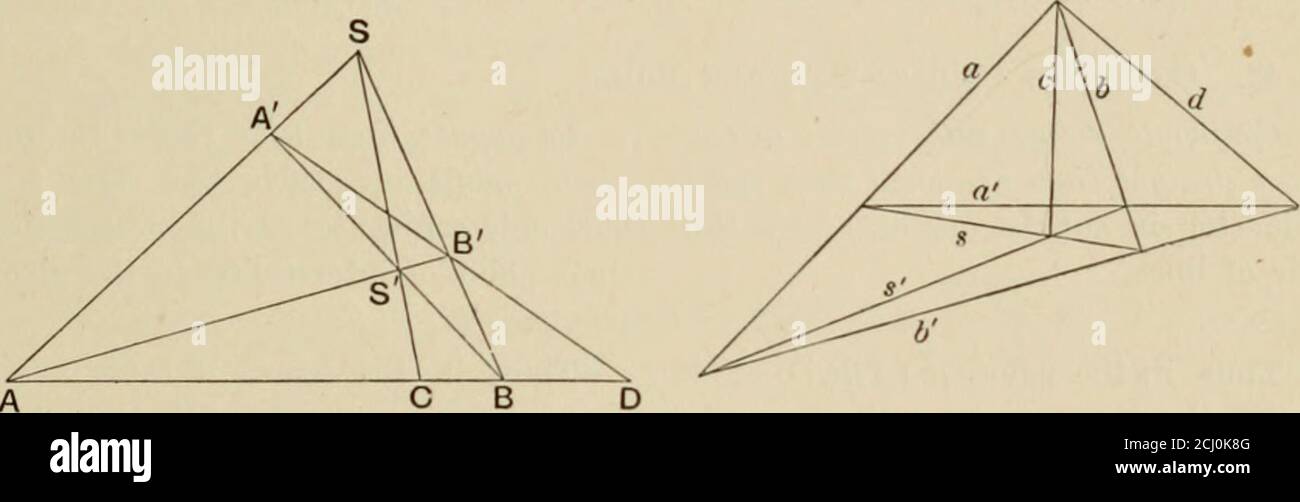 . The principles of projective geometry applied to the straight line ...