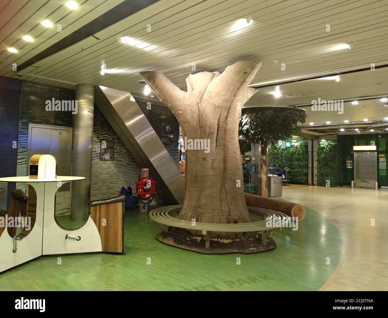 fake modern plastic decorative tree for stylish interiors Stock Photo ...