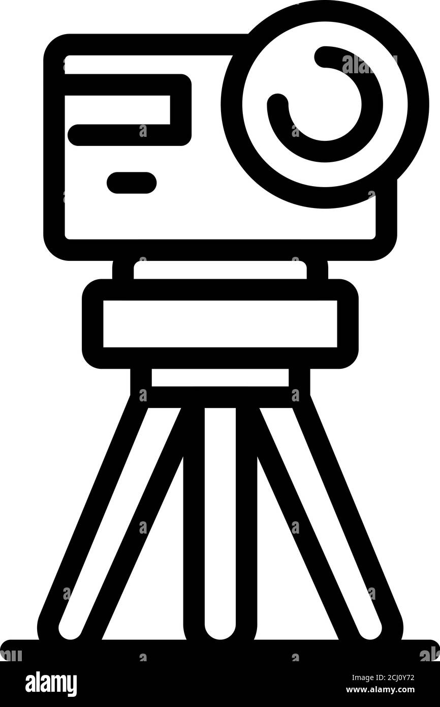 Action camera tripod icon, outline style Stock Vector Image & Art - Alamy