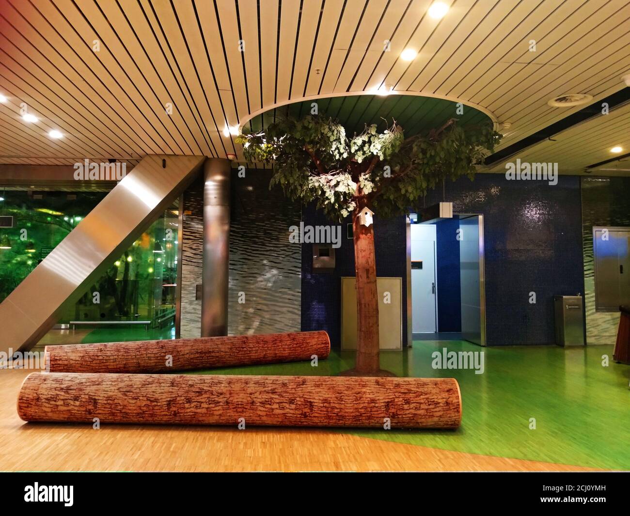 fake modern plastic decorative tree for stylish interiors Stock Photo ...