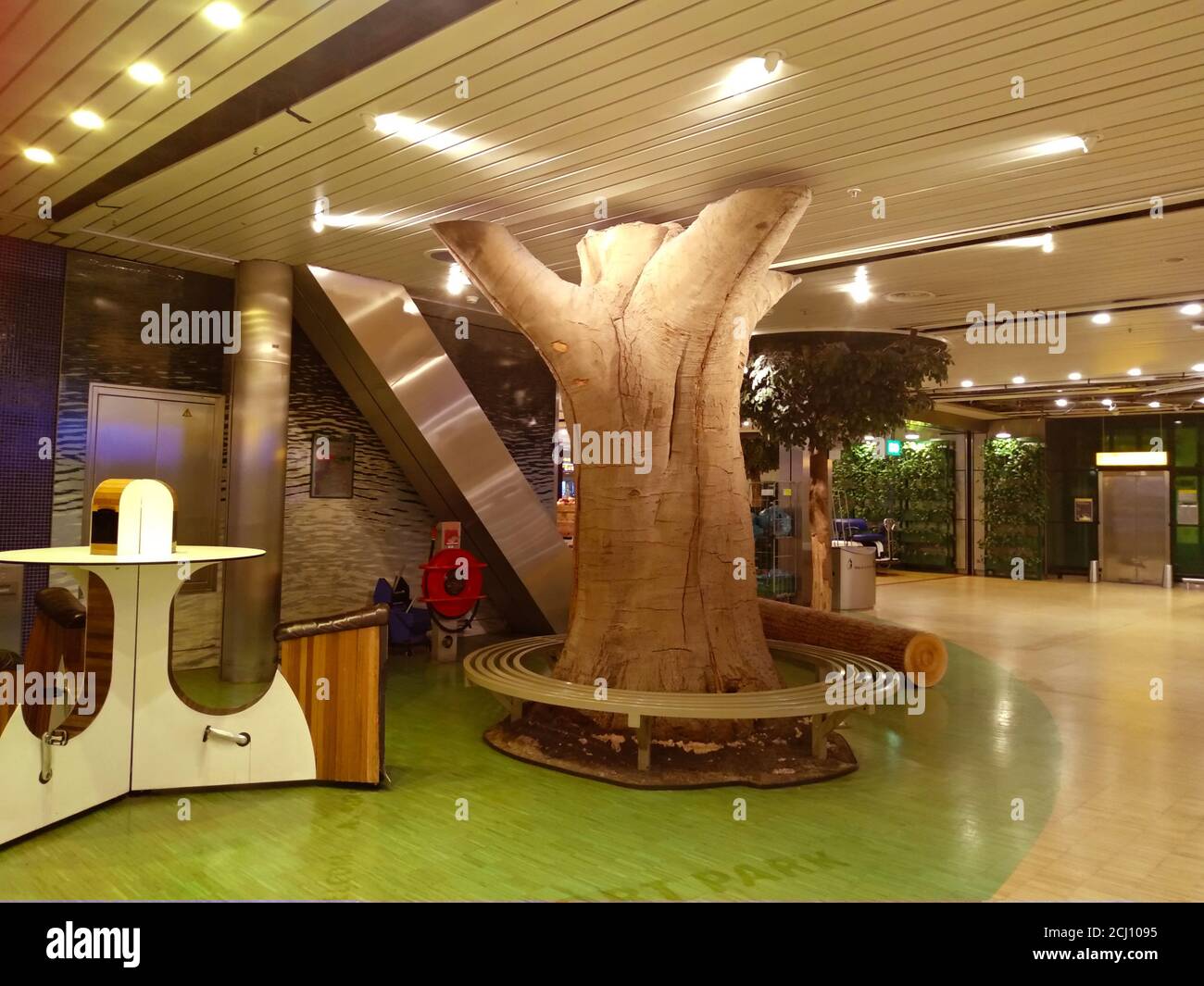 fake modern plastic decorative tree for stylish interiors Stock Photo ...