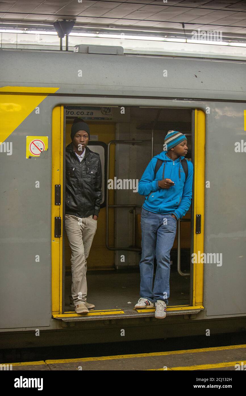 Metro Rail Train in Johannesburg, South Africa Stock Photo - Alamy