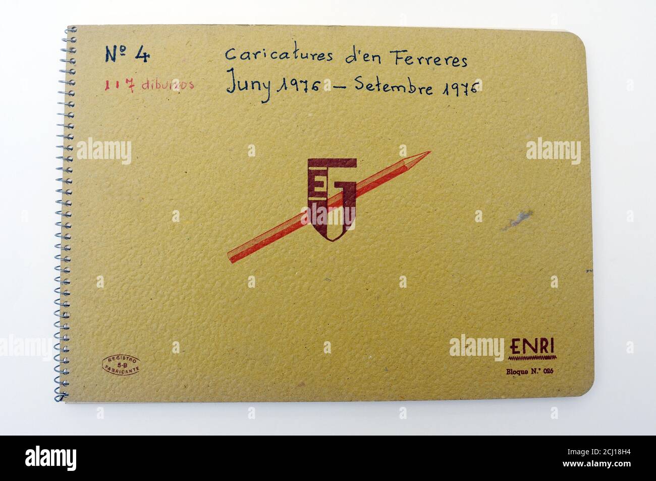 notebook, notepad, 70s, classic sketchbook 3 Stock Photo - Alamy